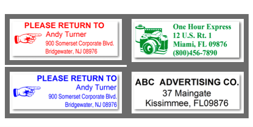 Rectangular Stamp Designs